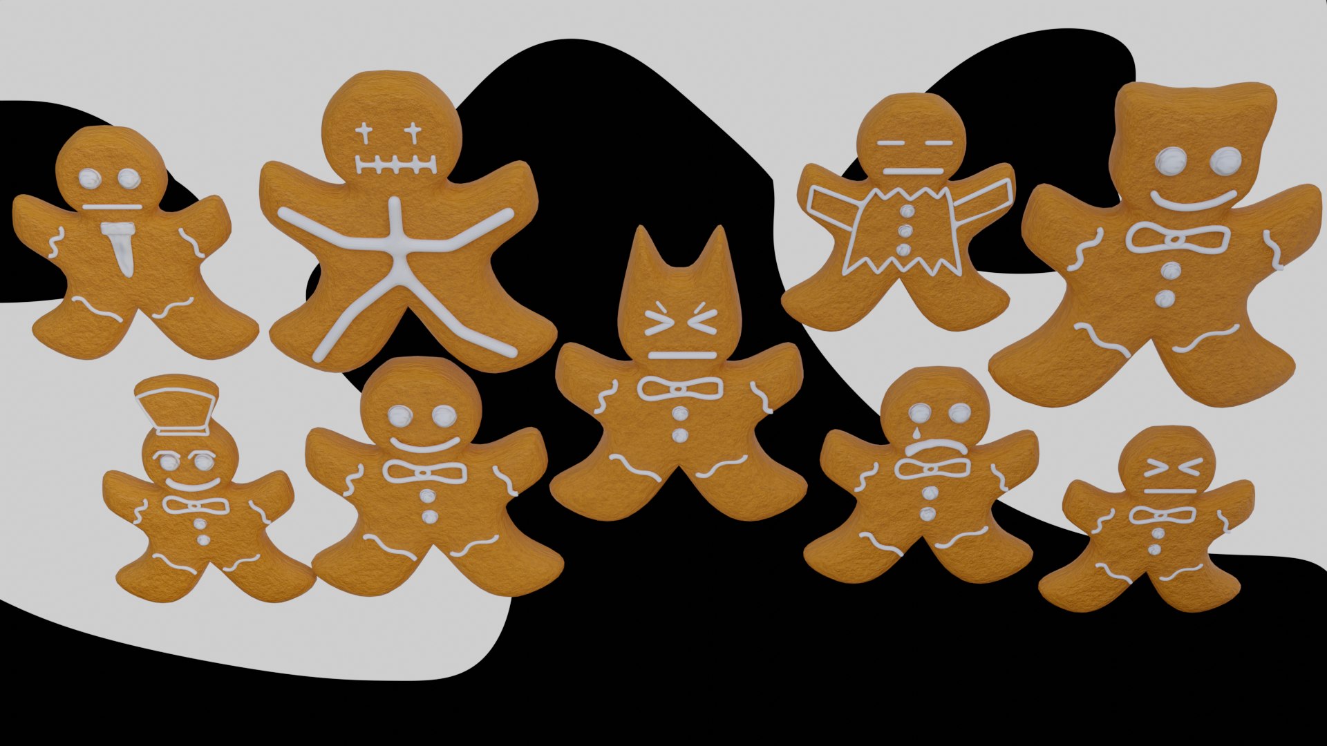 3D Gingerbread Collection - TurboSquid 2161984