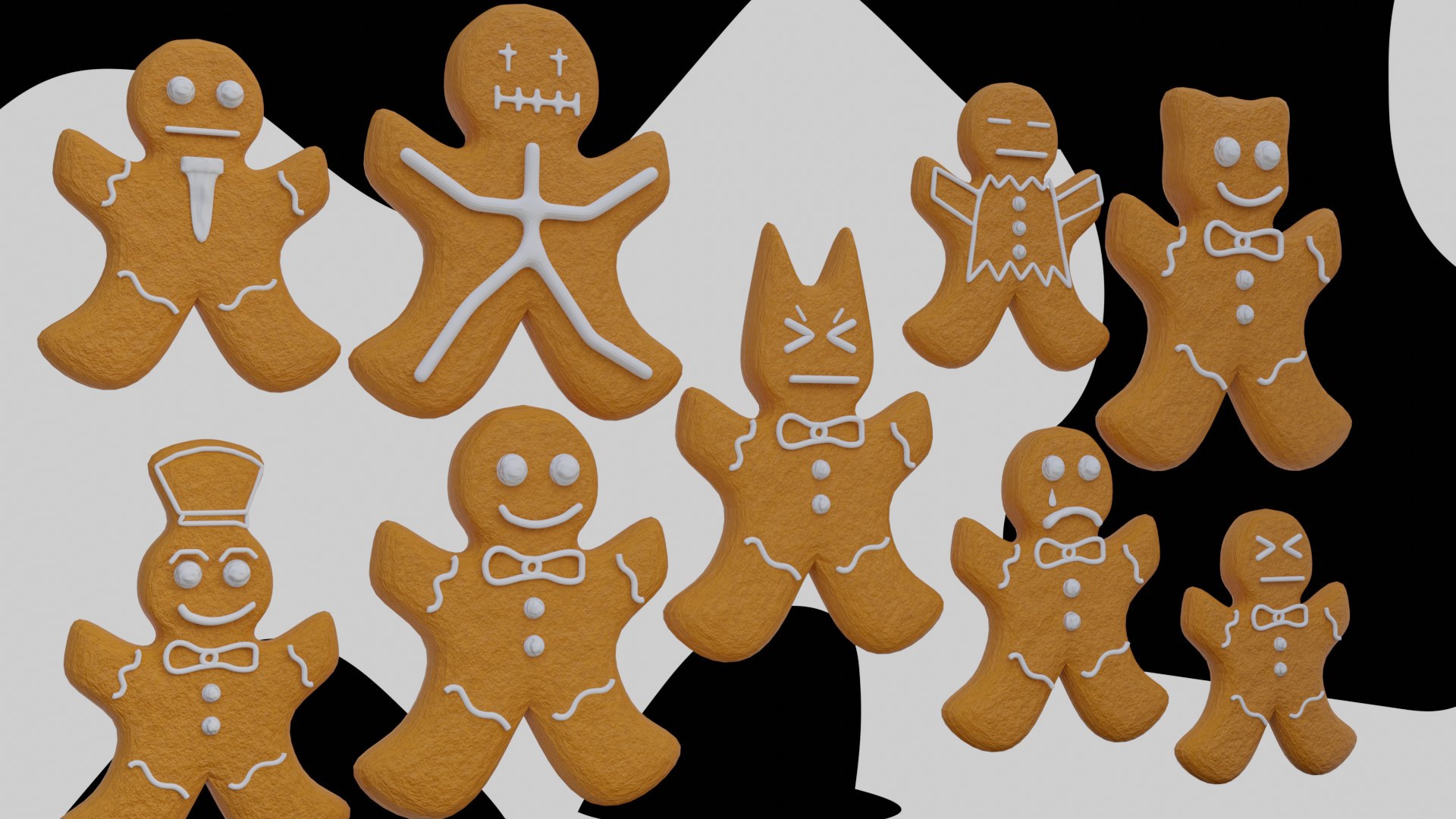 3D Gingerbread Collection - TurboSquid 2161984