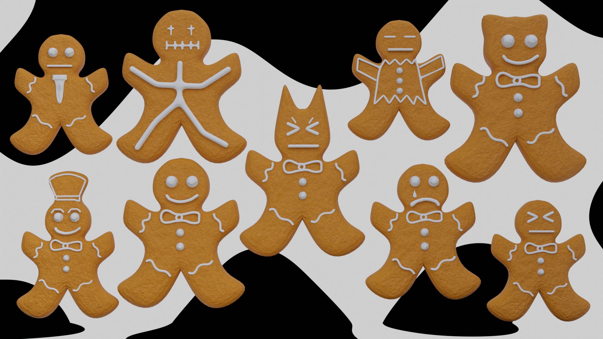 3D Gingerbread Collection - TurboSquid 2161984