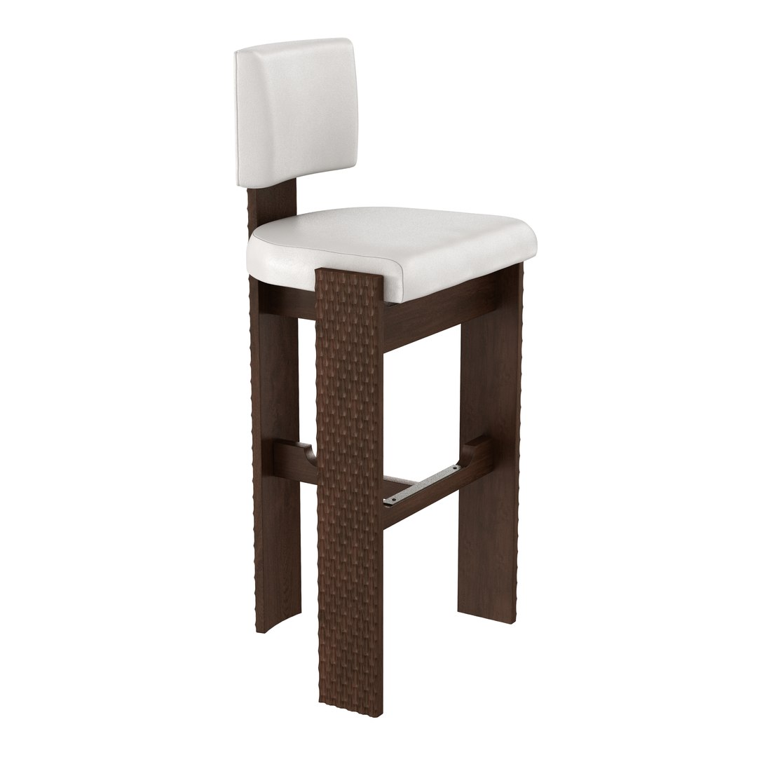 3D Model Cuff Studio C Back Armless Stool - TurboSquid 2306187