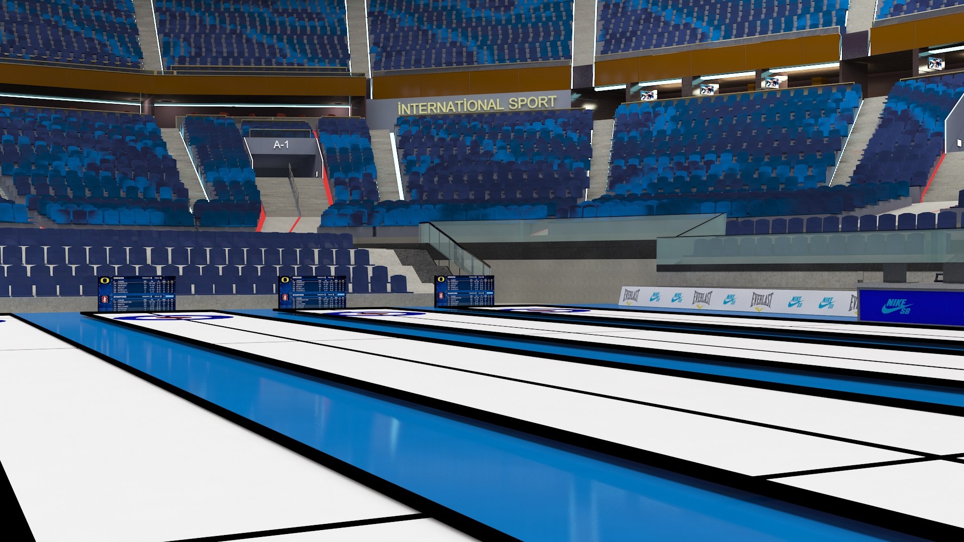 Curling Arena Model - TurboSquid 1604941
