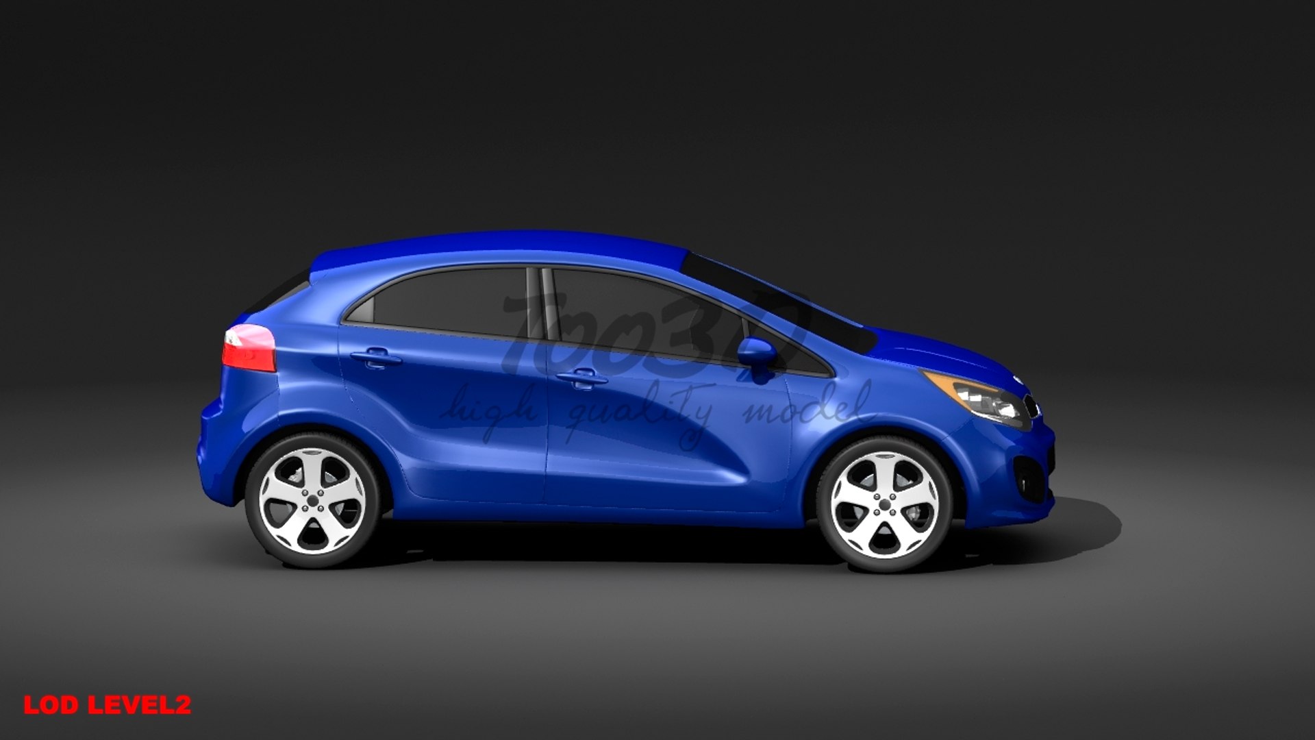 Kia Rio 3d Model