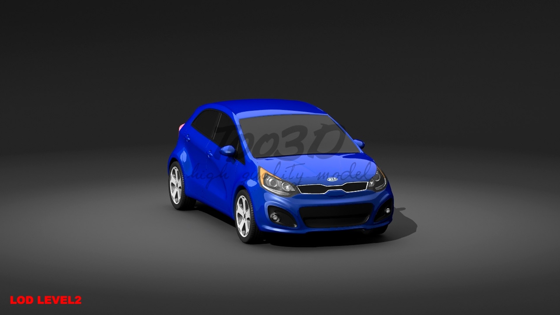 Kia Rio 3d Model
