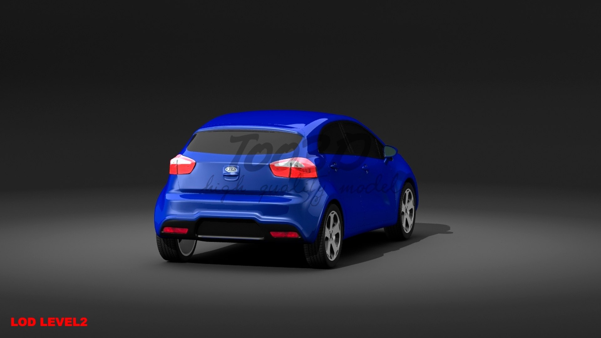 Kia Rio 3d Model