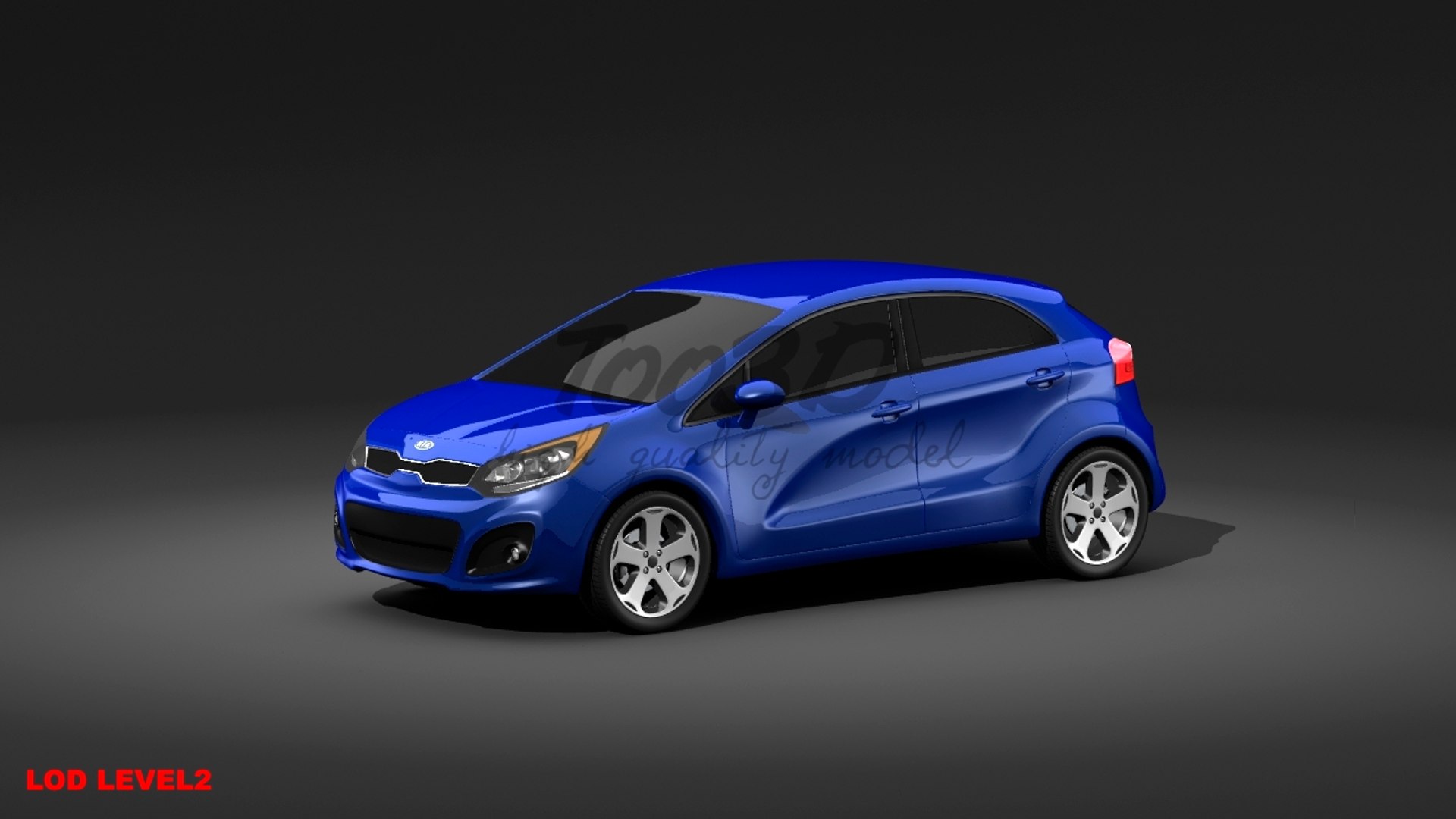 Kia Rio 3d Model
