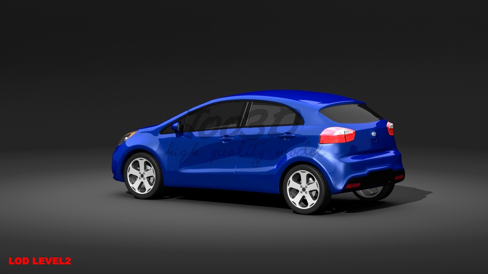 Kia Rio 3d Model