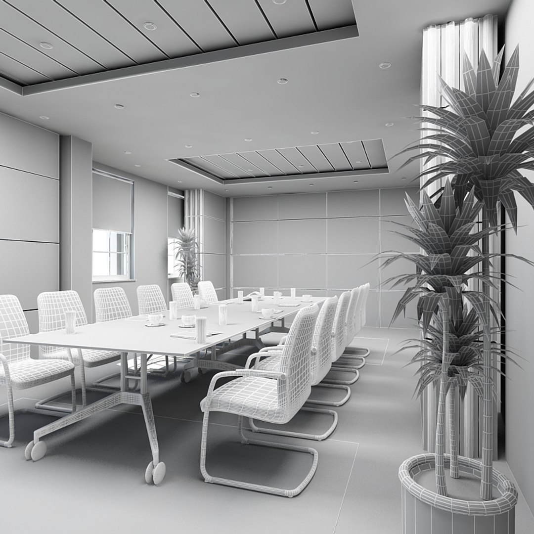 3d Model Office Boardroom Interior