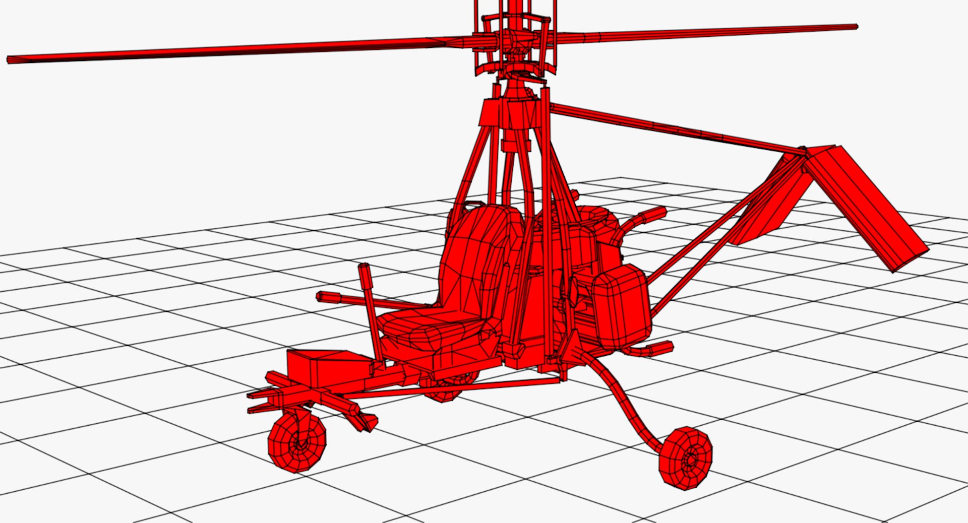 Gyrocopter 3D Model - TurboSquid 1175436