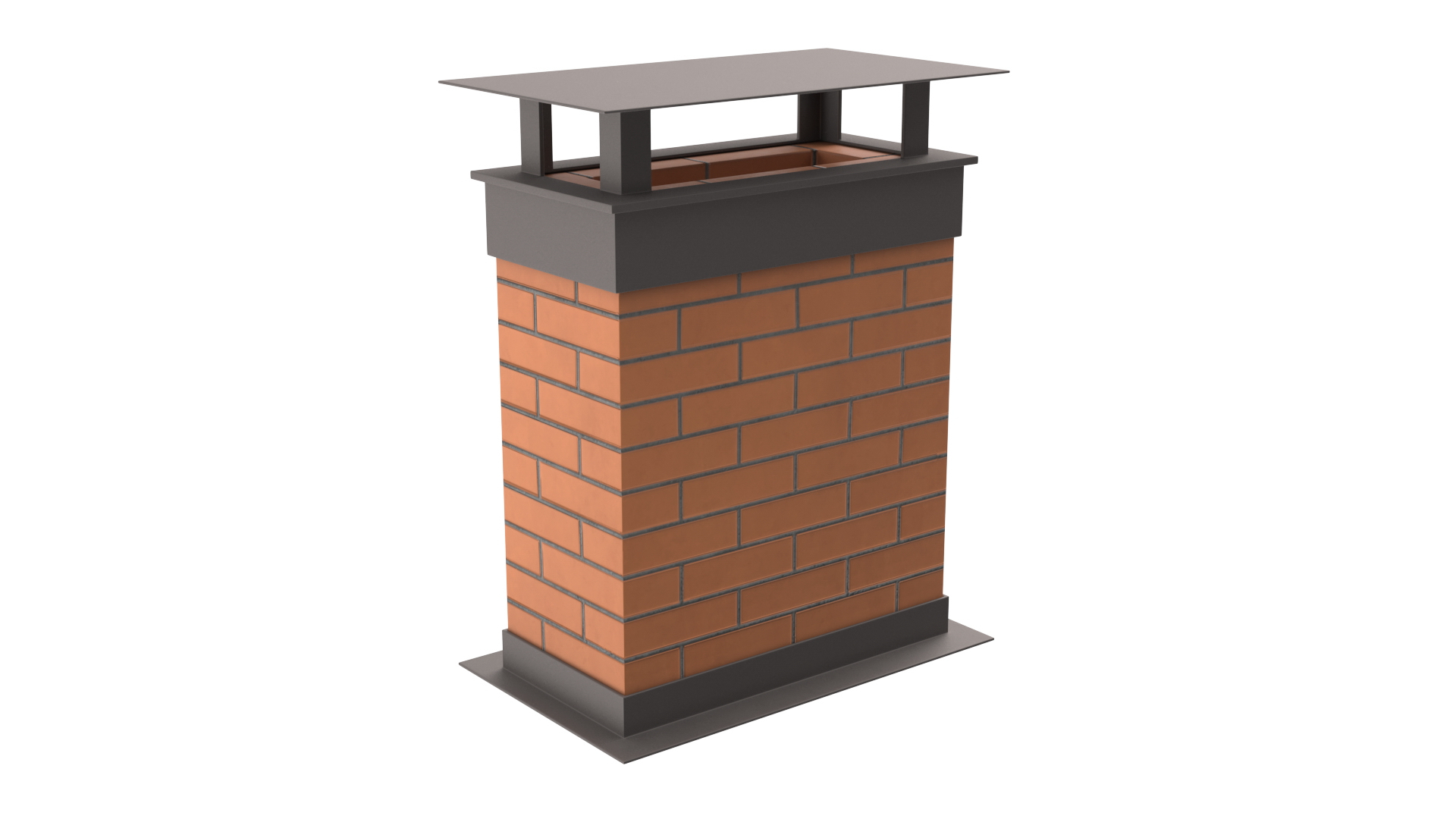 Rectangular Brick Chimney 3D Model - TurboSquid 2046452