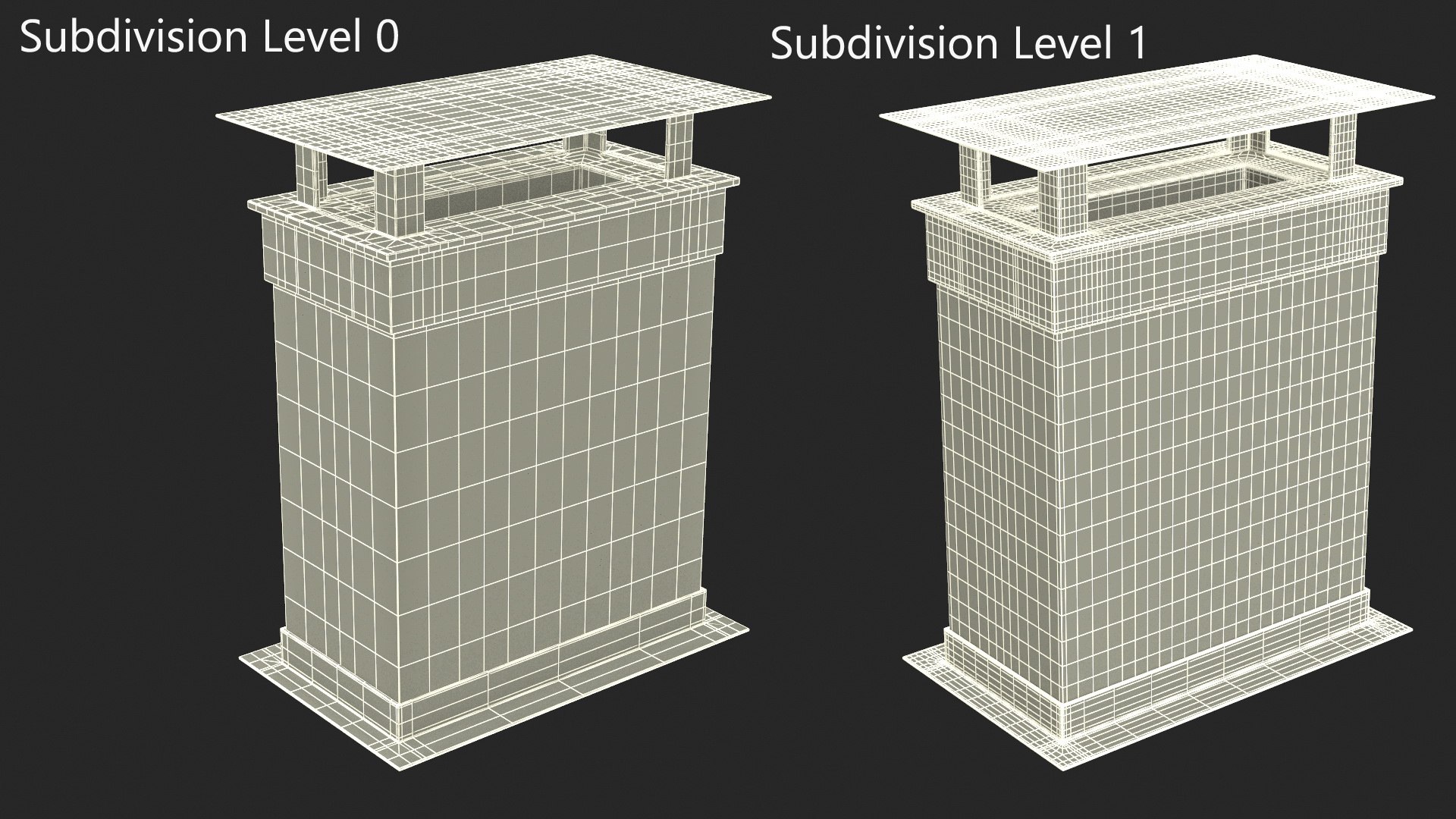 Rectangular Brick Chimney 3D Model - TurboSquid 2046452