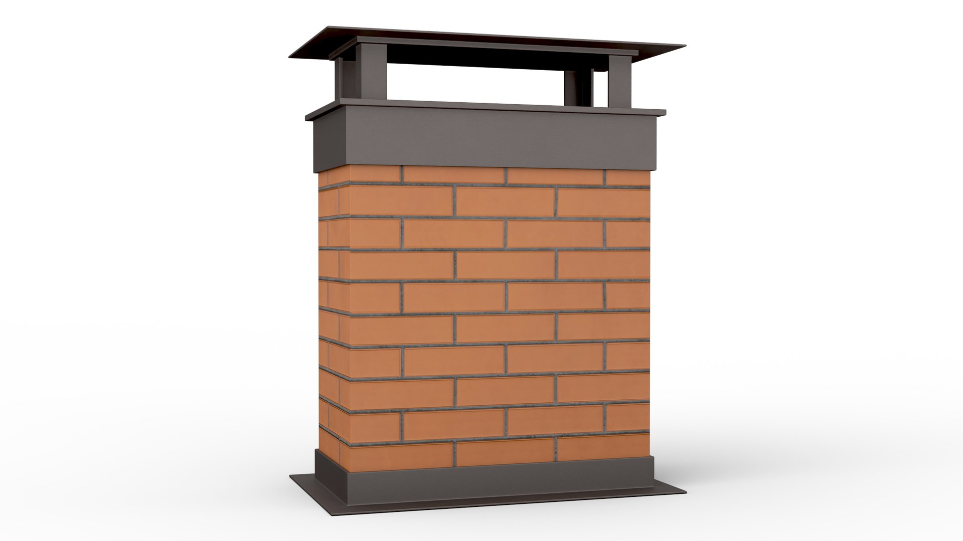 Rectangular Brick Chimney 3D Model - TurboSquid 2046452