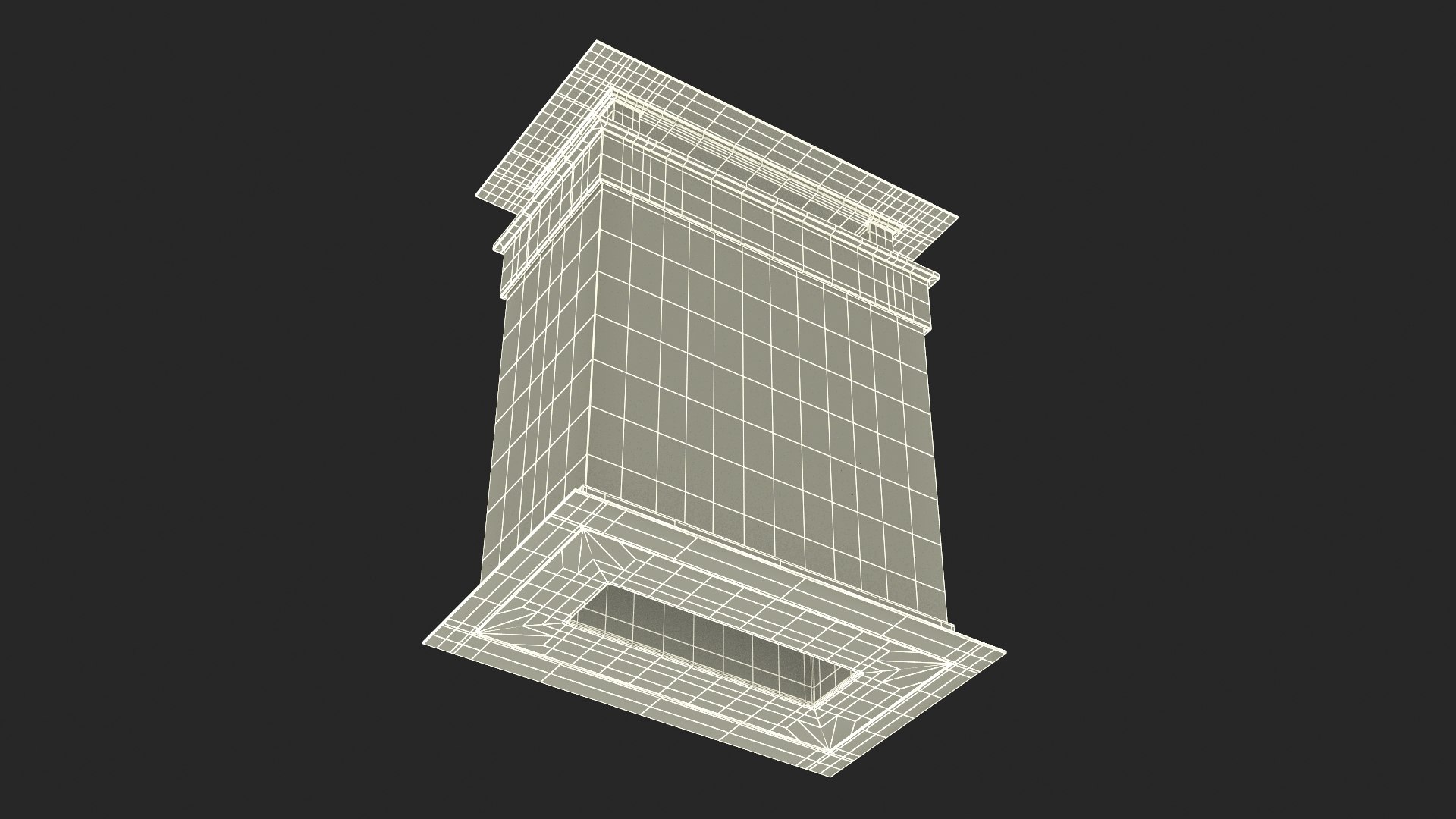 Rectangular Brick Chimney 3D Model - TurboSquid 2046452