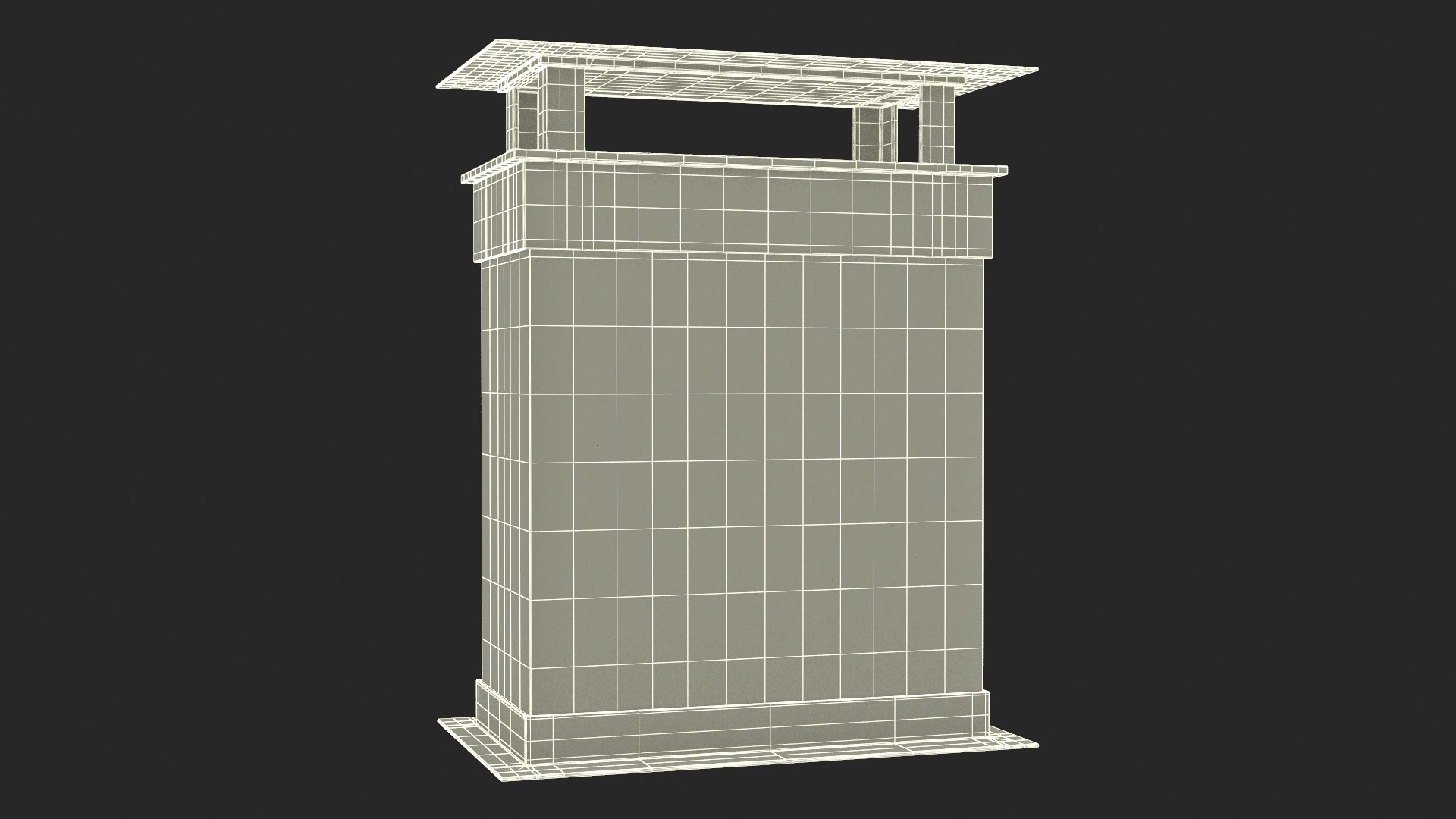 Rectangular Brick Chimney 3D Model - TurboSquid 2046452
