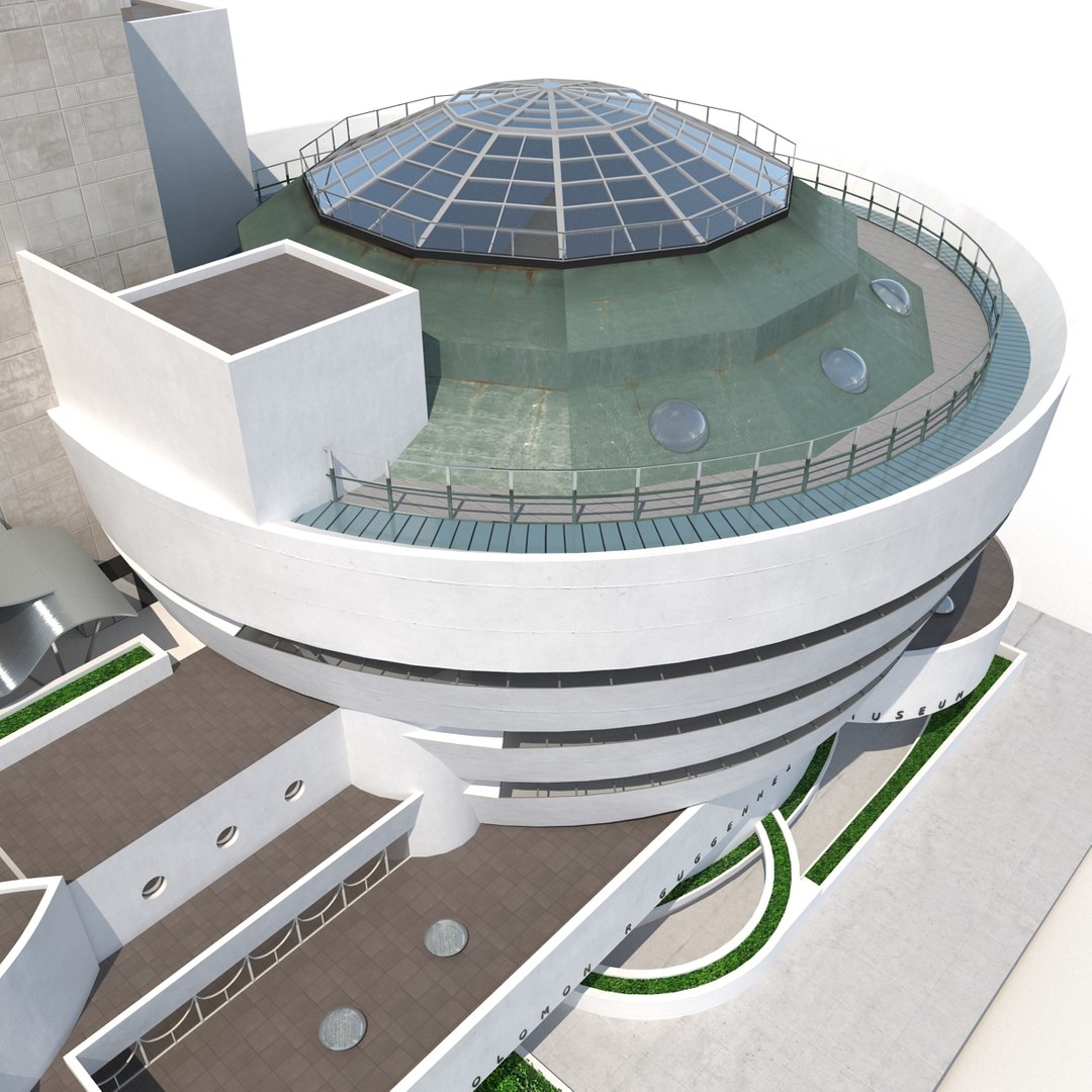 solomon r guggenheim museum 3d model