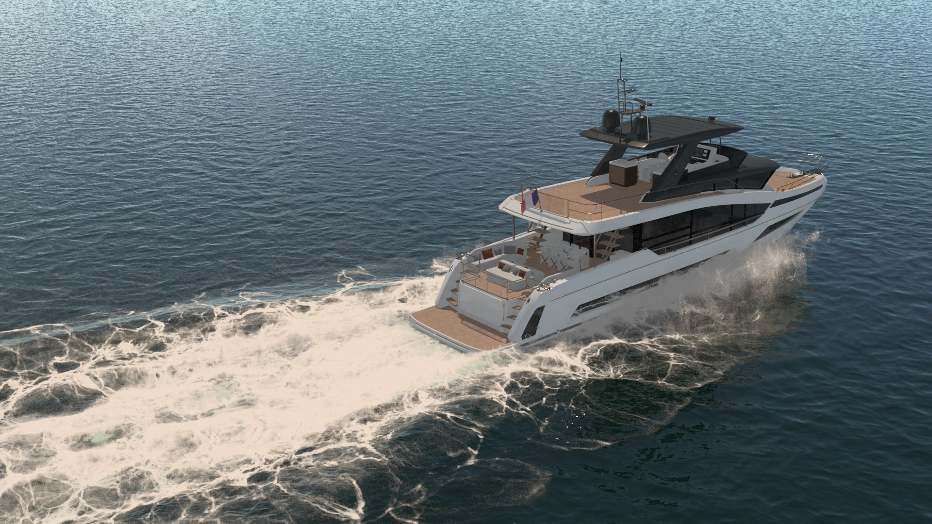 Prestige X70 Yacht Dynamic Simulation 3D Model - TurboSquid 2134613