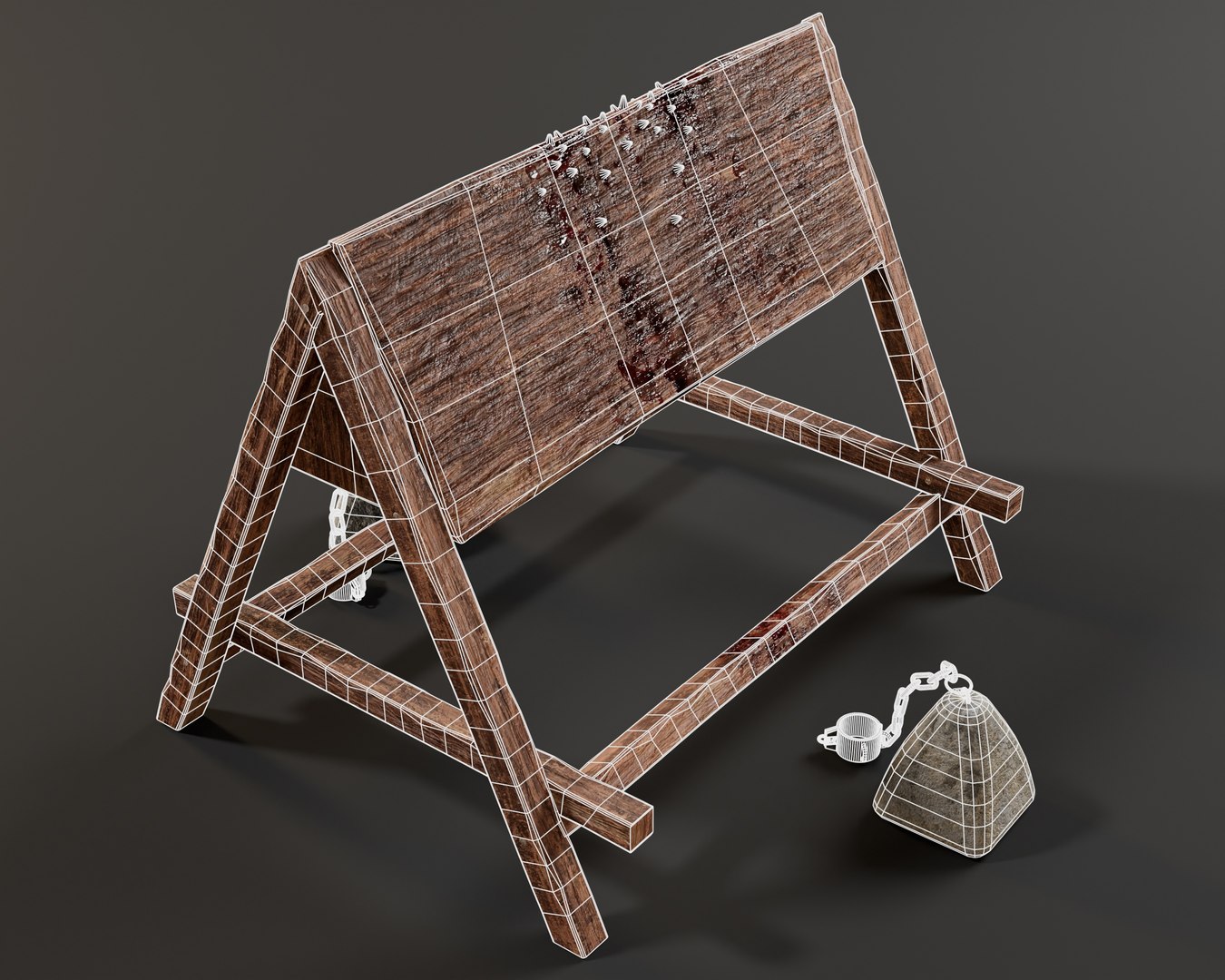 Medieval Spanish Wooden Horse Torture 3D Model - TurboSquid 2355047
