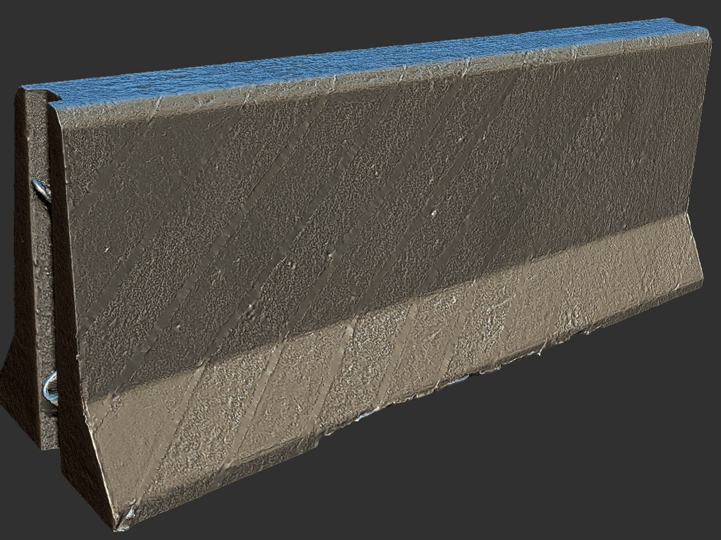 Concrete Barrier Scan 8k 3D Model - TurboSquid 1439218