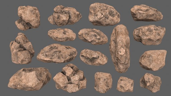 3D desert rock model - TurboSquid 1310308
