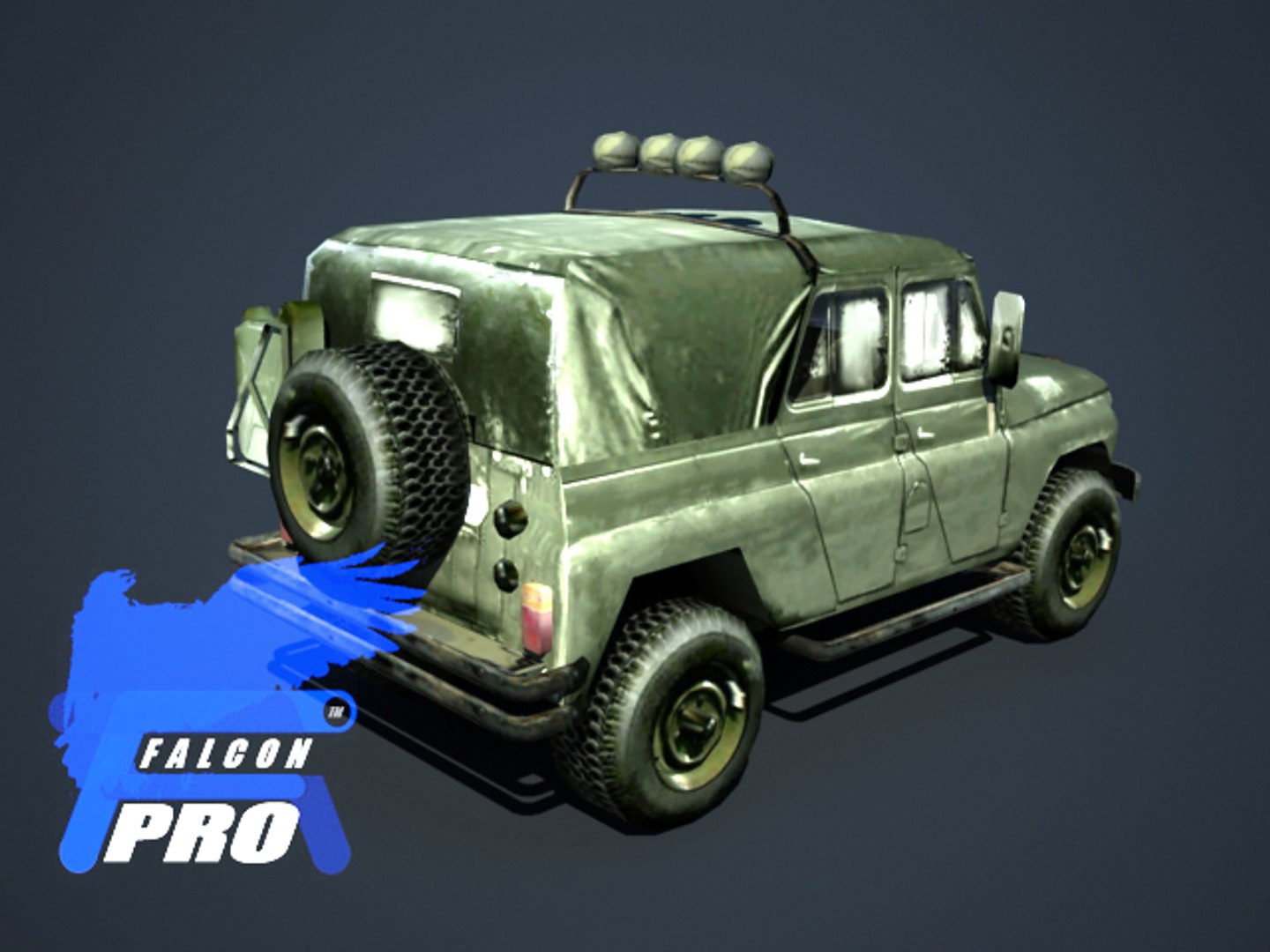 Uaz Russian Military Jeep Max