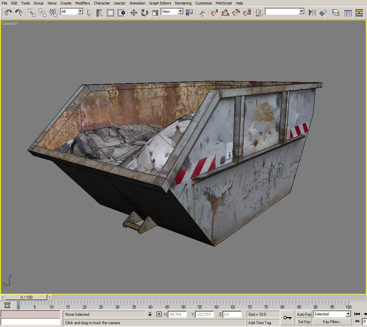 3ds Max Waste Container
