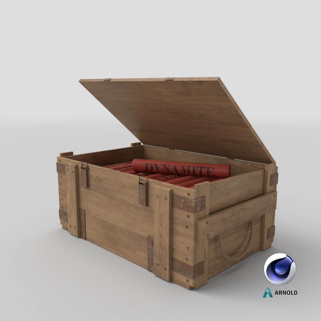 Dynamite Crate model - TurboSquid 2129244