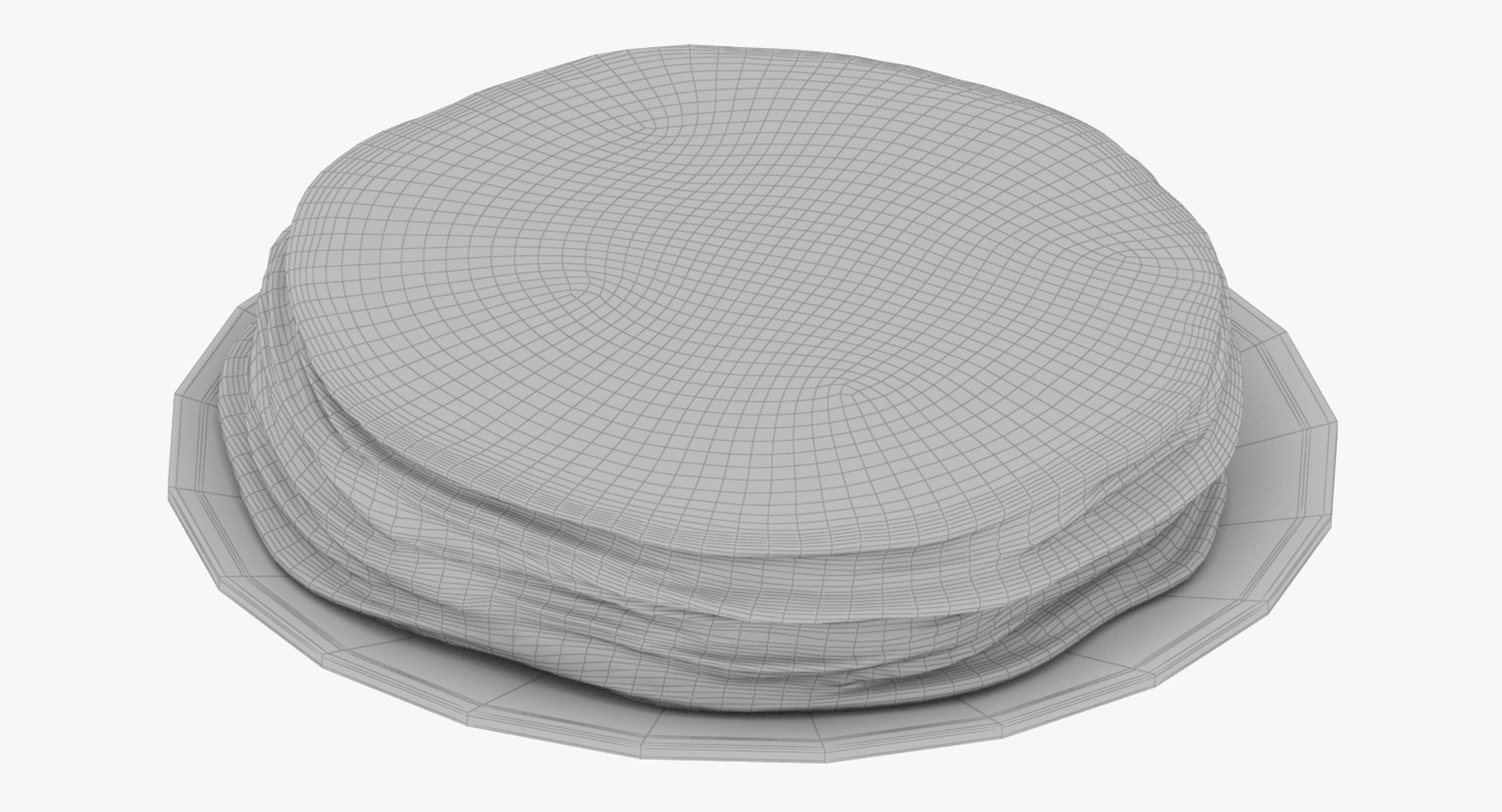 Pancakes Plate 3D - TurboSquid 1259736