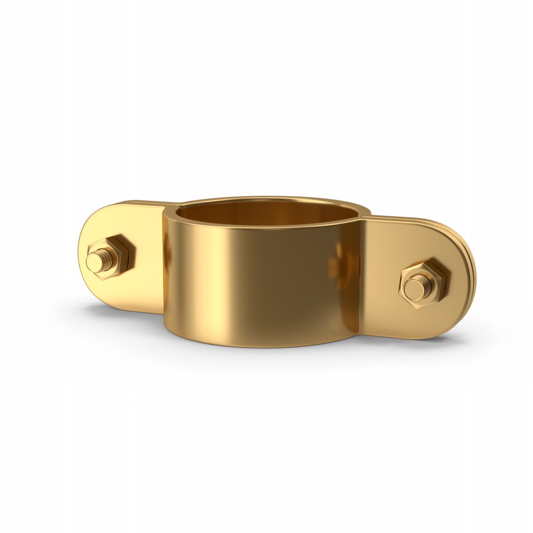 3D model Gold Metal Clamp - TurboSquid 2159927