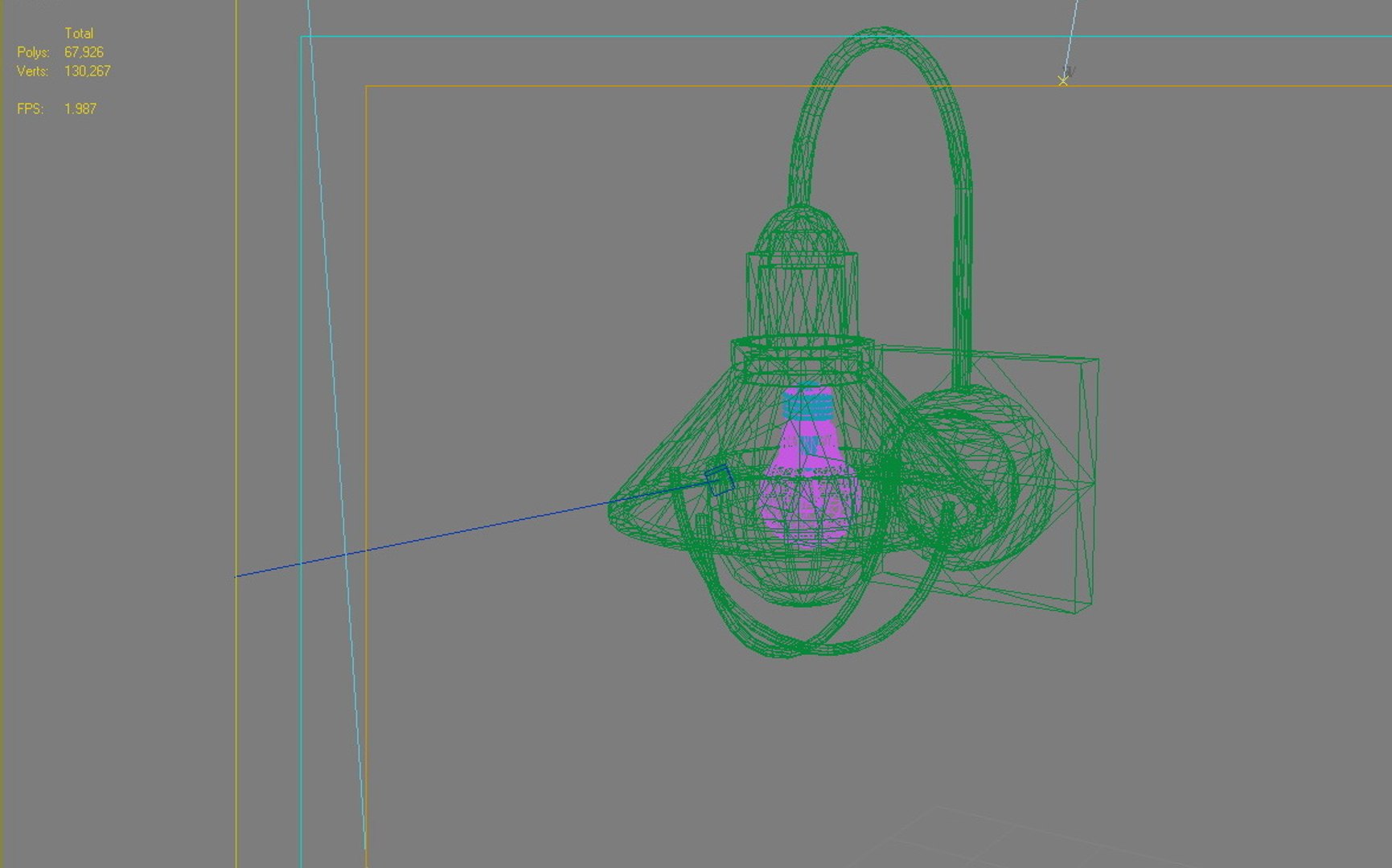 3d Exterior Light Fixture Model