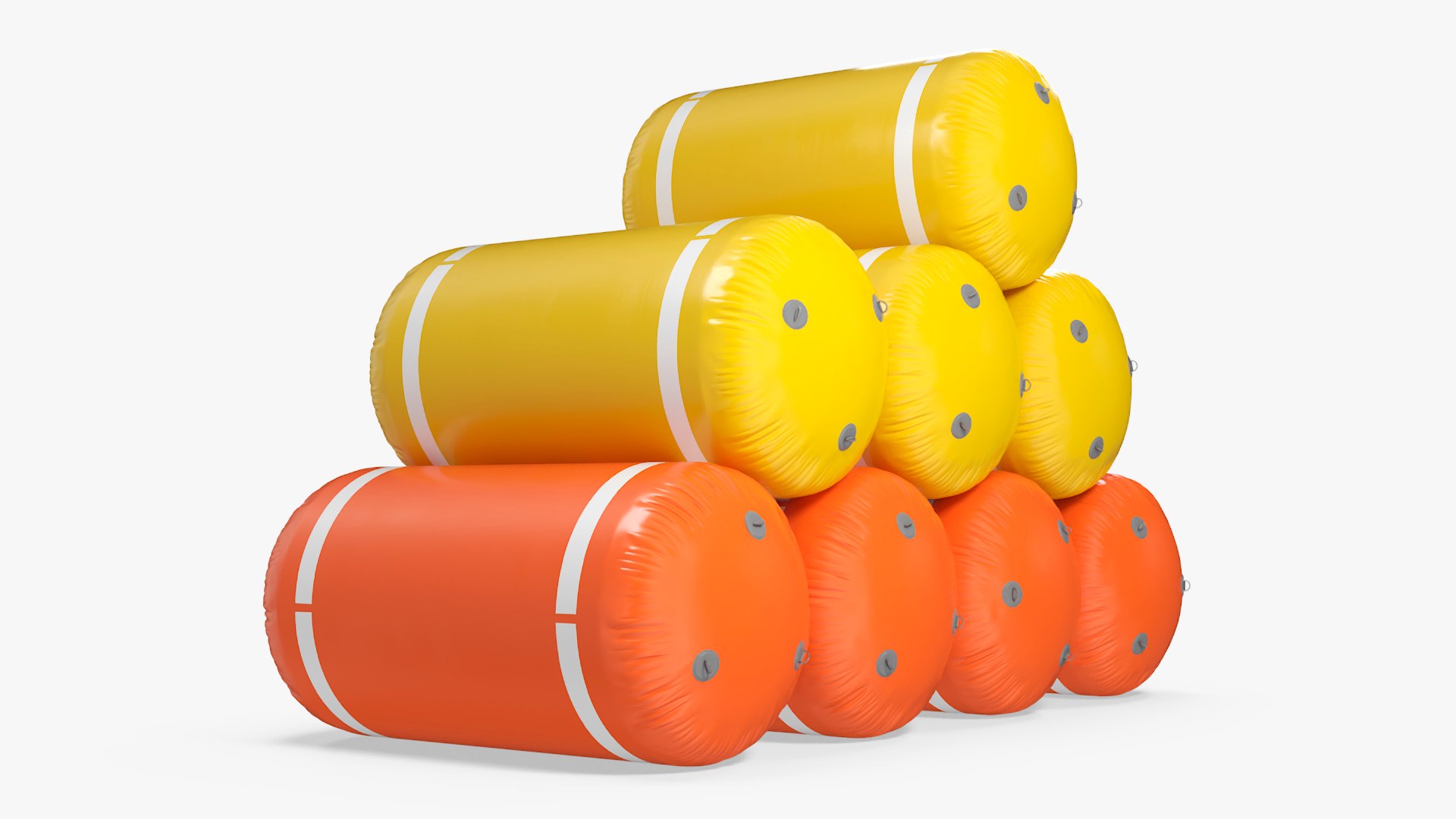 Floating Inflatable Marker Buoy For Water Sport Line Set 3D Model ...