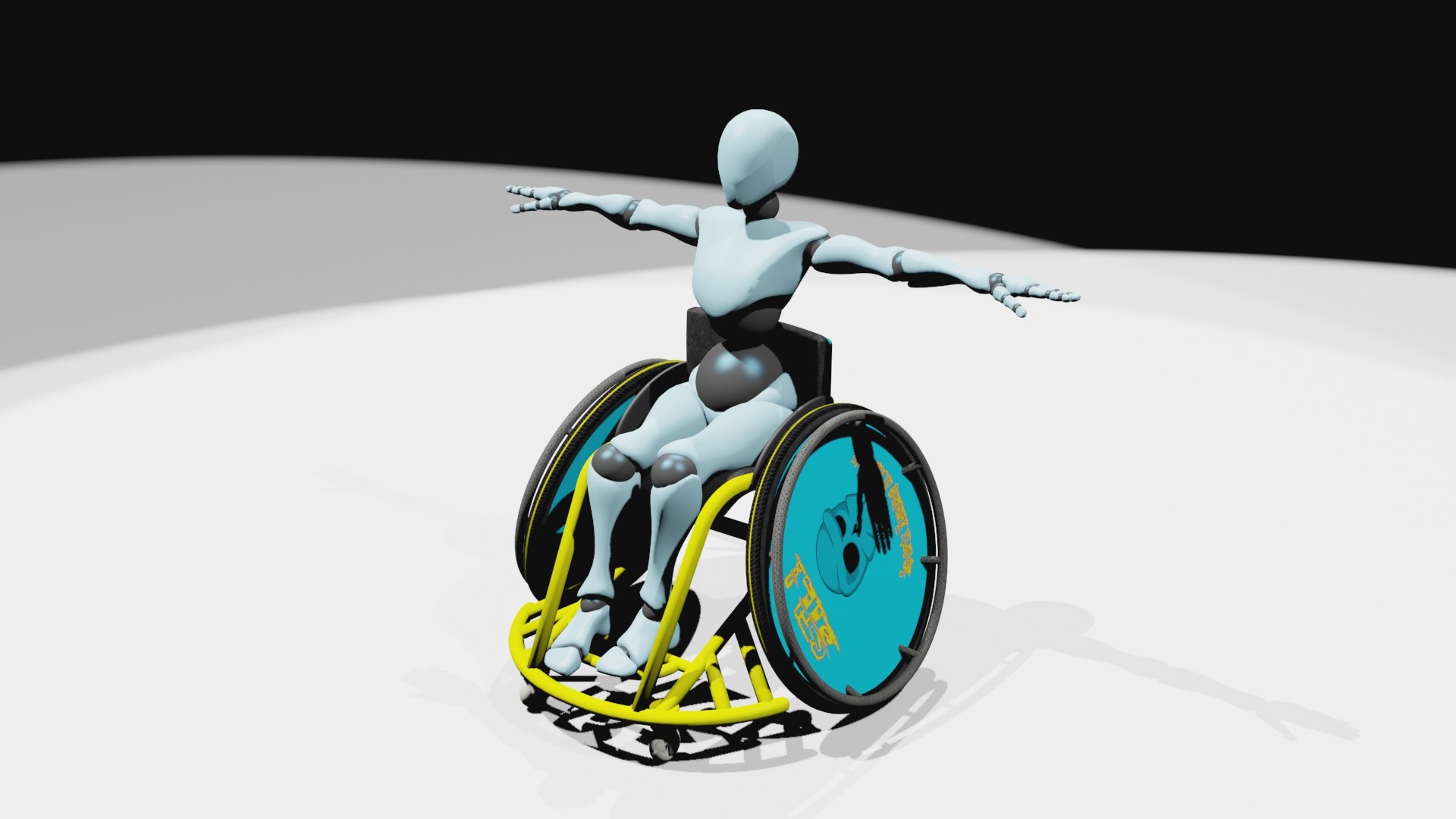 X Rigged Wheelchair