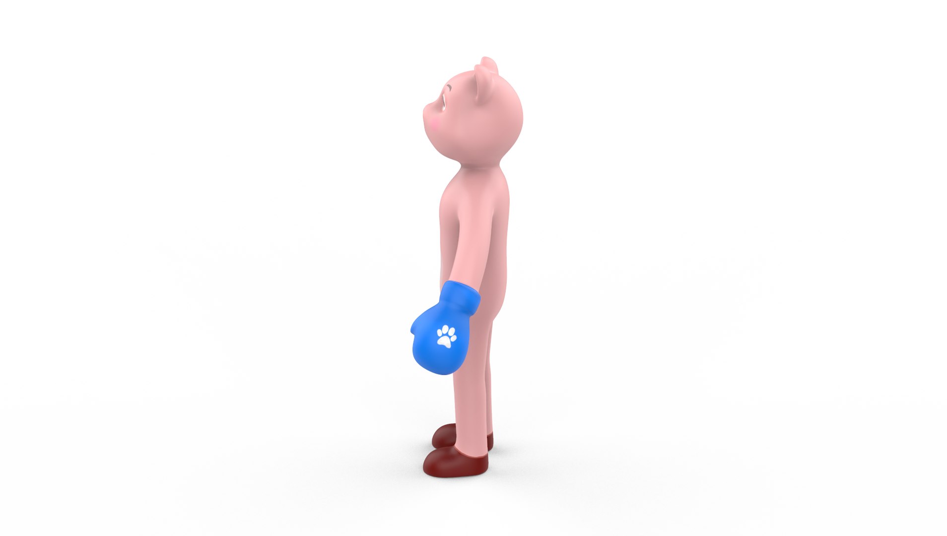 Boxing Pig Animal Animated Model - TurboSquid 2164343