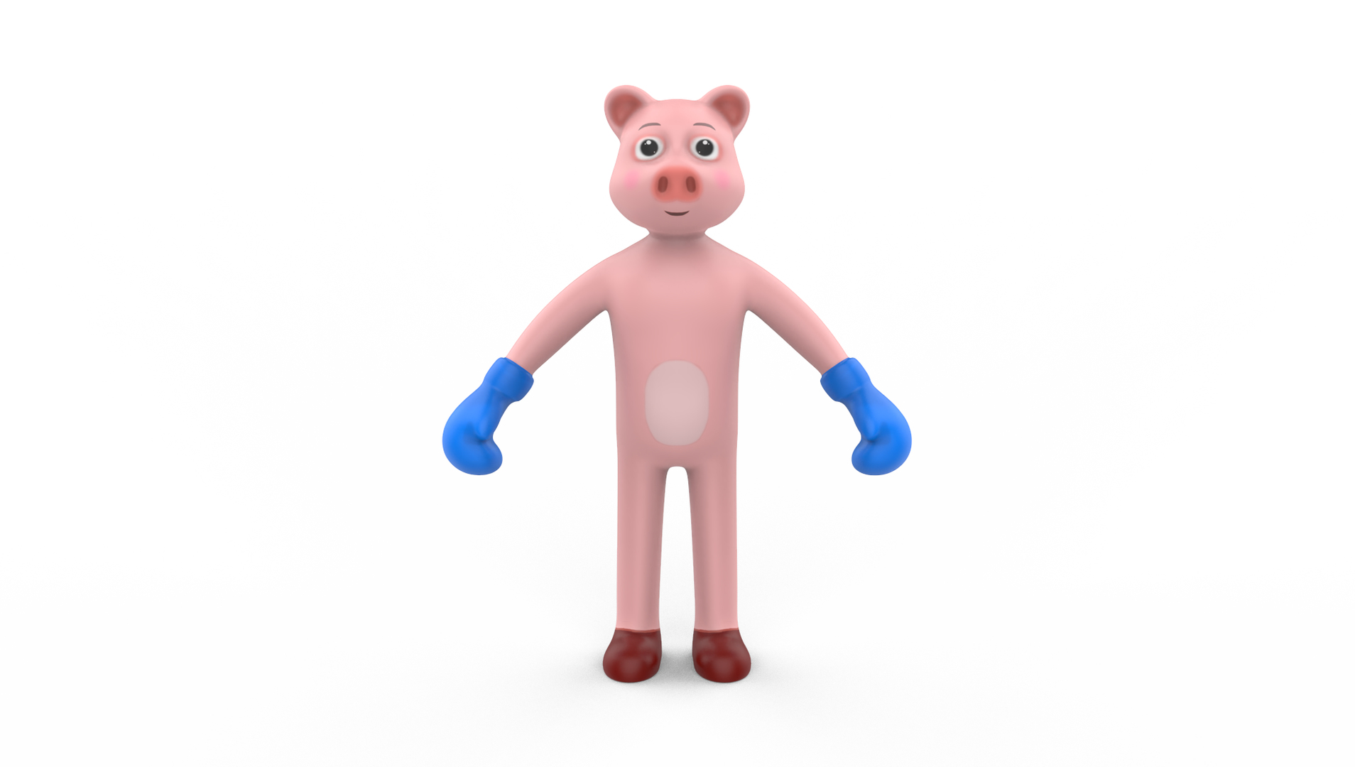 Boxing Pig Animal Animated Model - TurboSquid 2164343