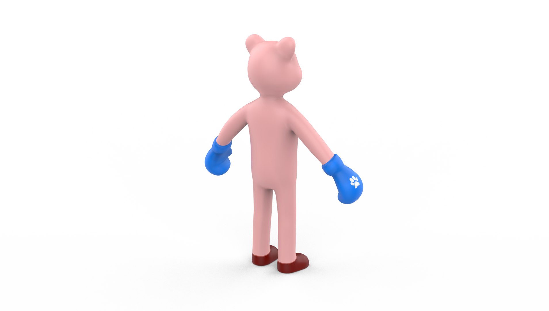 Boxing Pig Animal Animated Model - TurboSquid 2164343