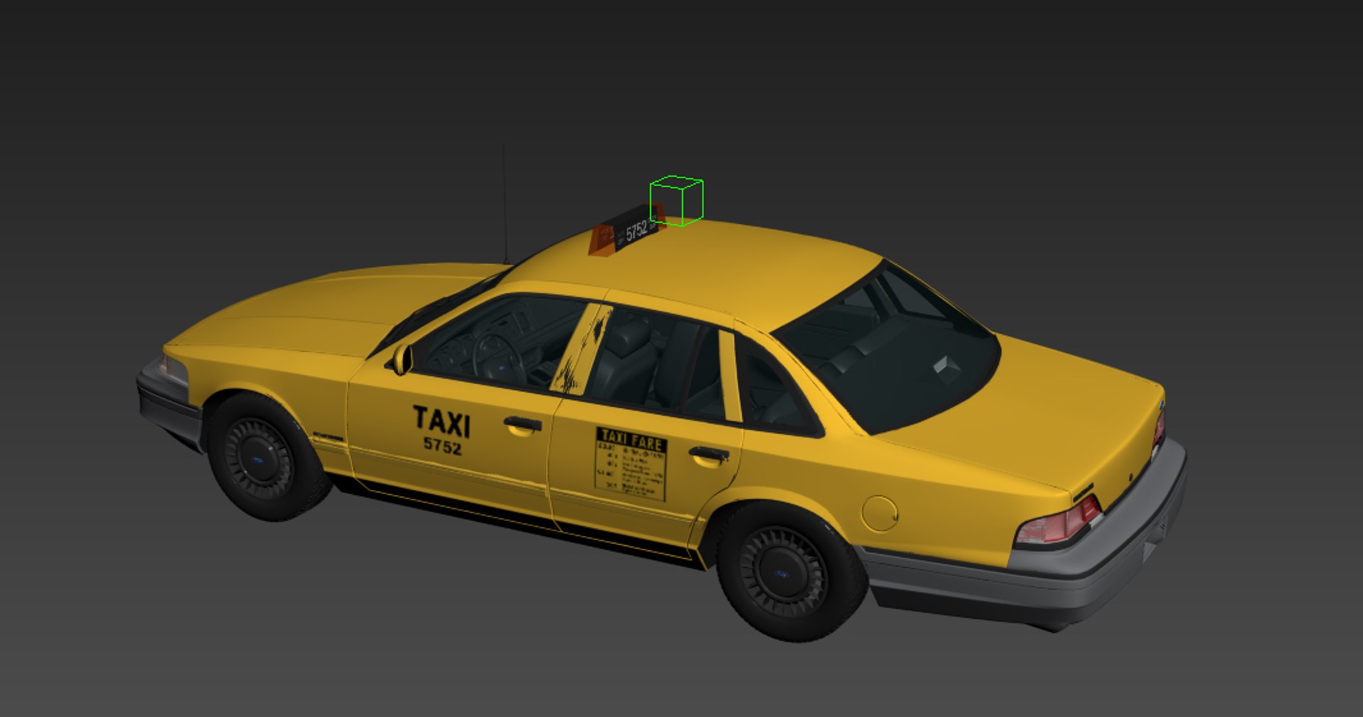 Ford Crown Victoria Taxi 1992 3D - TurboSquid 2010780