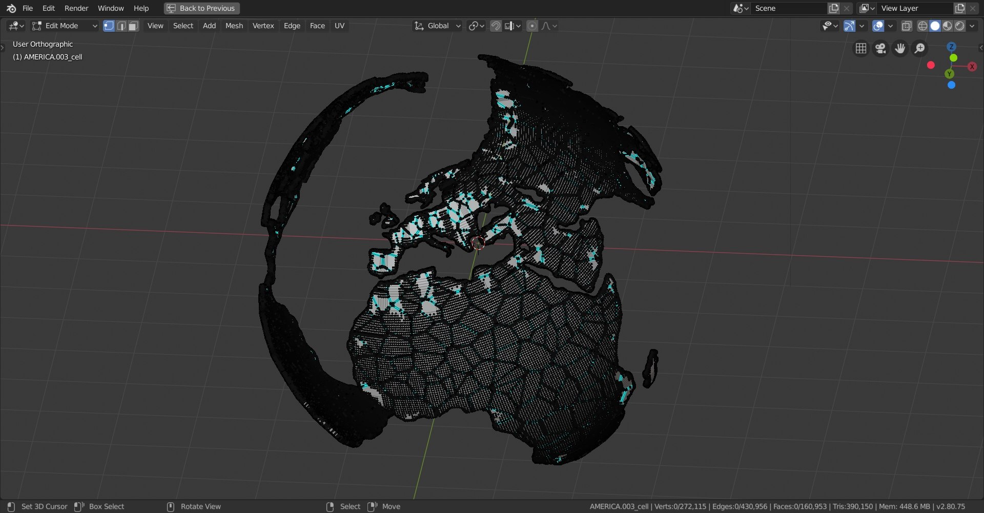 3D fractured earth model - TurboSquid 1561305