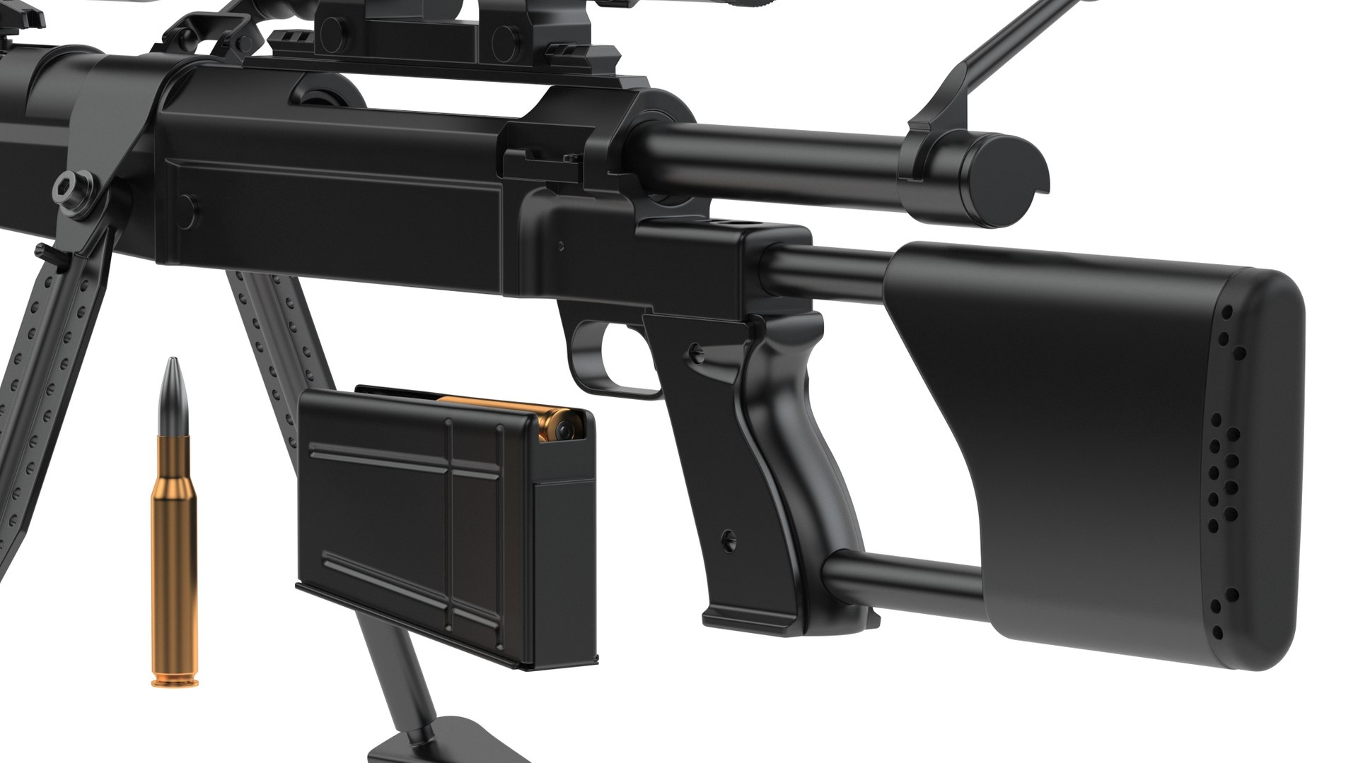 Zastava M93 Black Arrow Anti-materiel Rifle 3D Model - TurboSquid 2046039