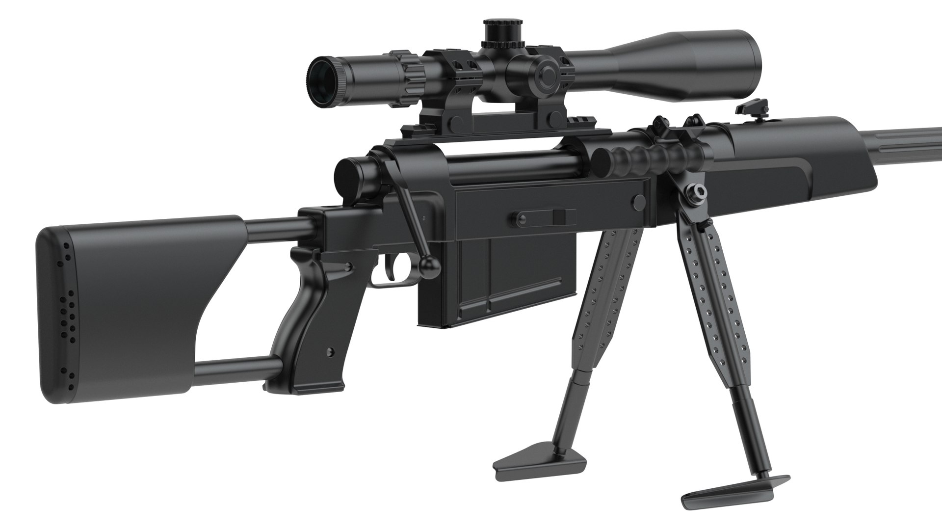 Zastava M93 Black Arrow Anti-materiel Rifle 3D Model - TurboSquid 2046039