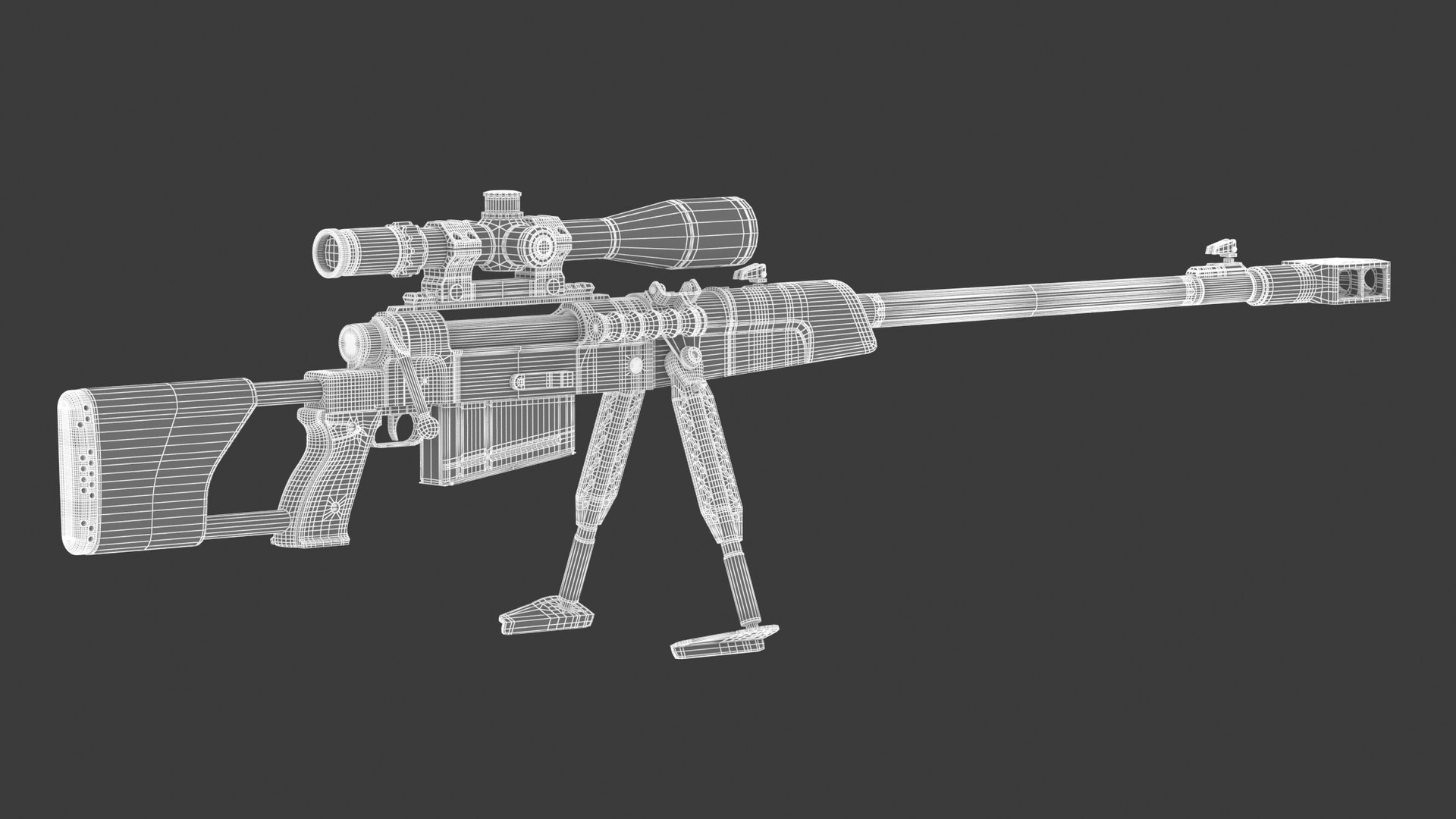 Zastava M93 Black Arrow Anti-materiel Rifle 3D Model - TurboSquid 2046039