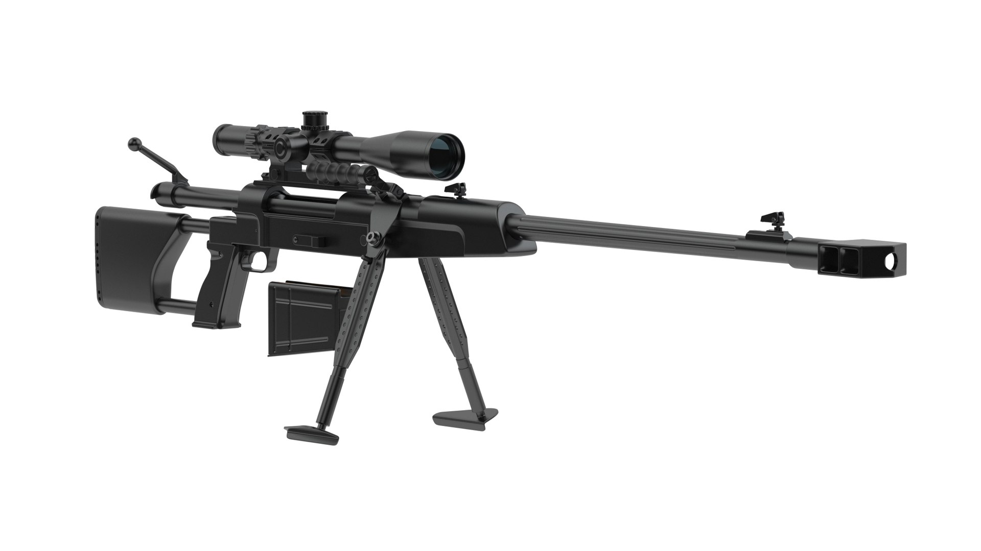 Zastava M93 Black Arrow Anti-materiel Rifle 3D Model - TurboSquid 2046039