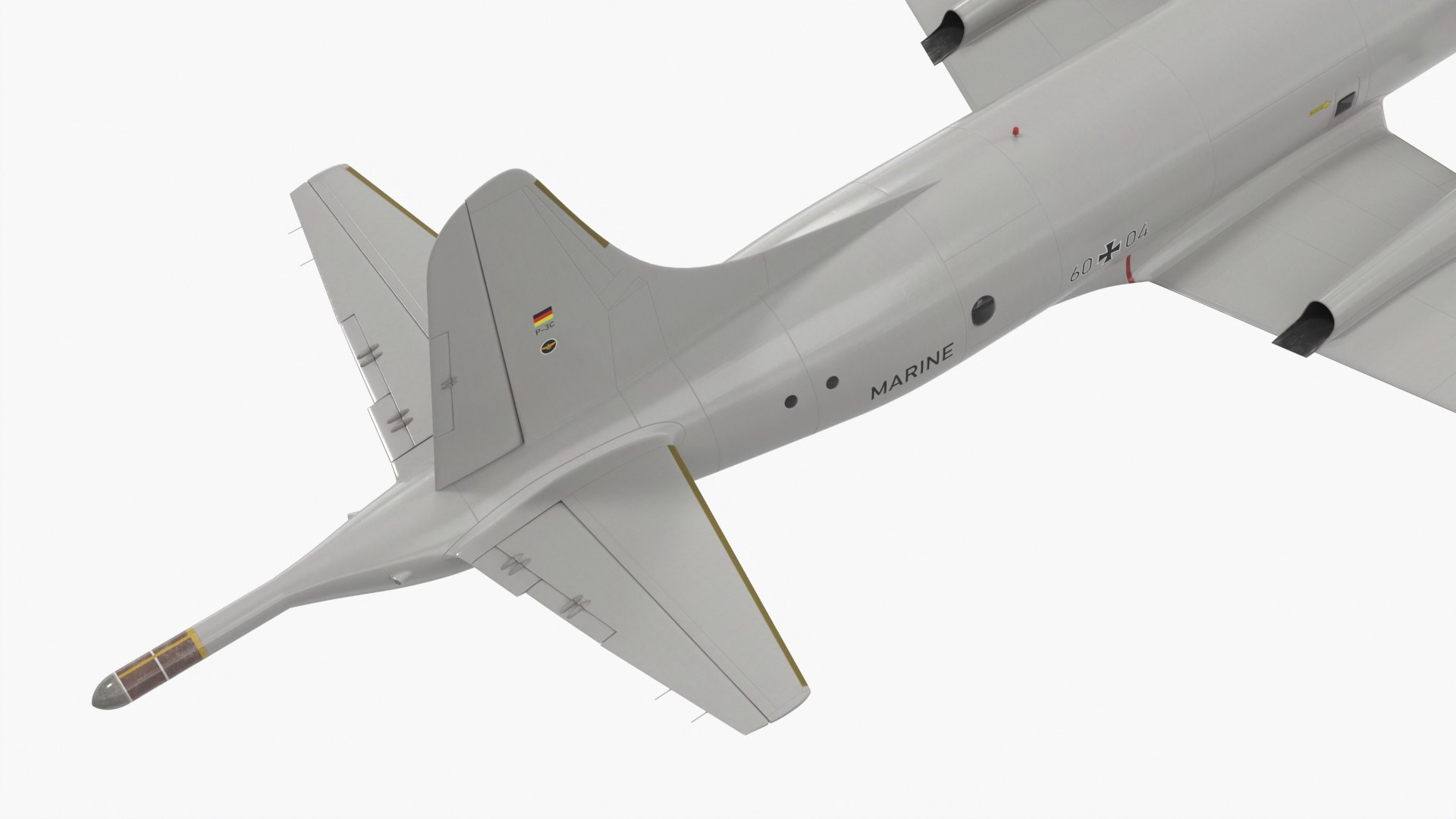 3D Model German Navy P3 Orion ASW Aircraft Simplified - TurboSquid 2381724