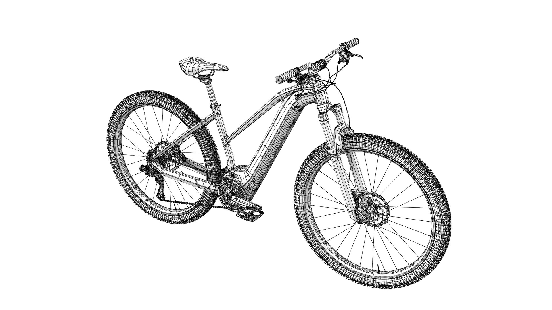 CubeREACTION HYBRID 400 Bike 3D model - TurboSquid 1771531