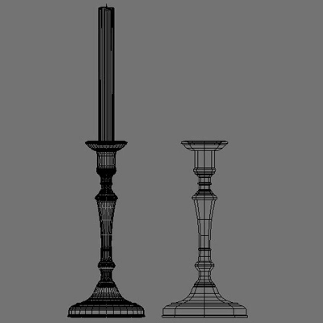 3d Candlestick Candle Stick