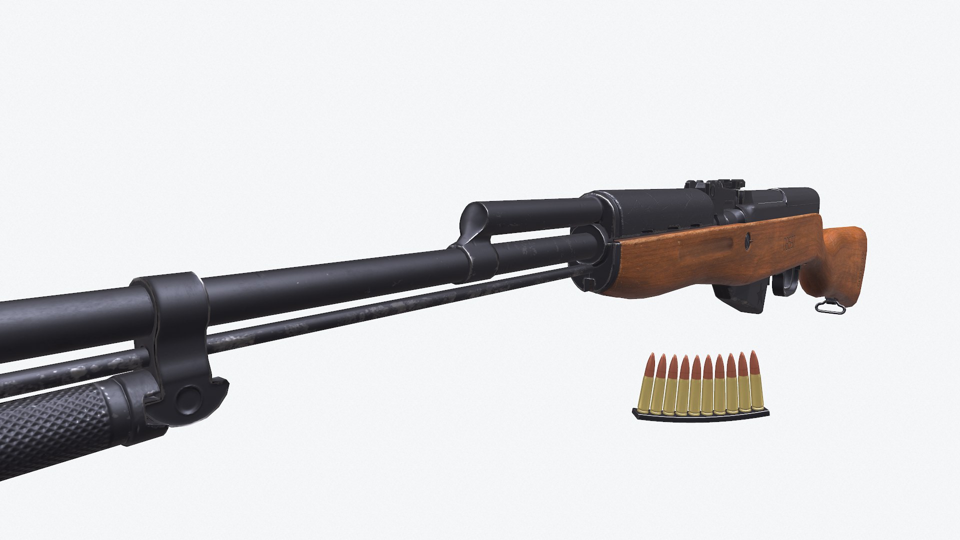 Free 3D SKS Semi-automatic Rifle Low-poly PBR - TurboSquid 2084750