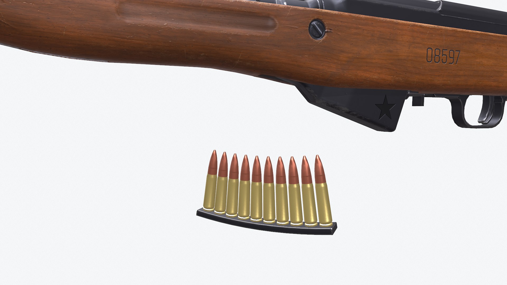 Free 3D SKS Semi-automatic Rifle Low-poly PBR - TurboSquid 2084750