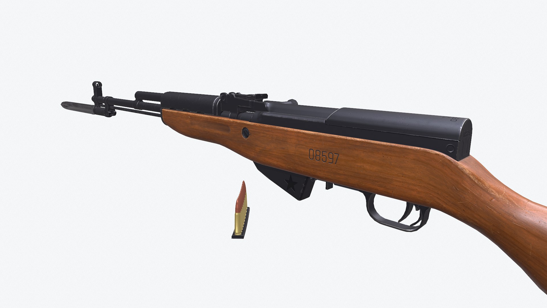 Free 3D SKS Semi-automatic Rifle Low-poly PBR - TurboSquid 2084750