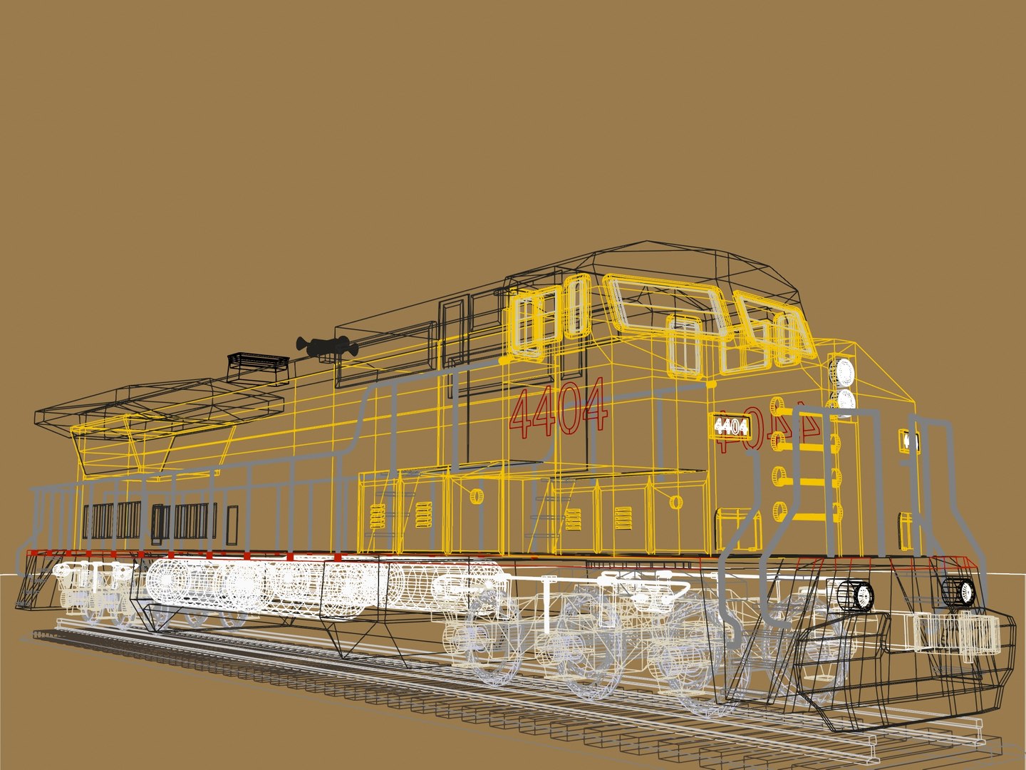 Locomotive Engine Obj