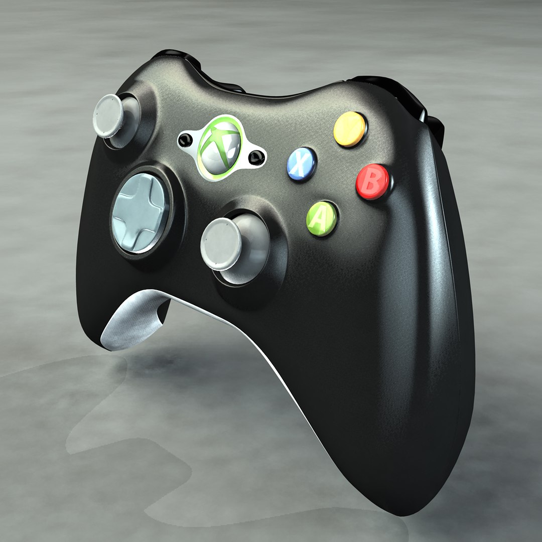 3d Model Xbox 360 Controller