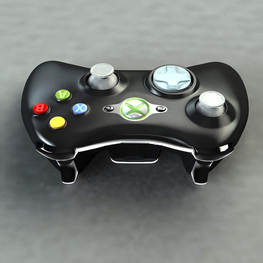 3d Model Xbox 360 Controller