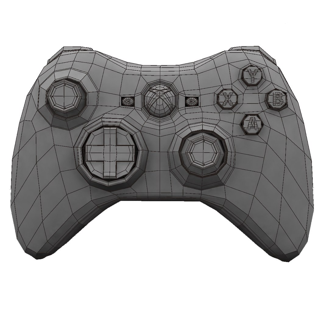 3d Model Xbox 360 Controller