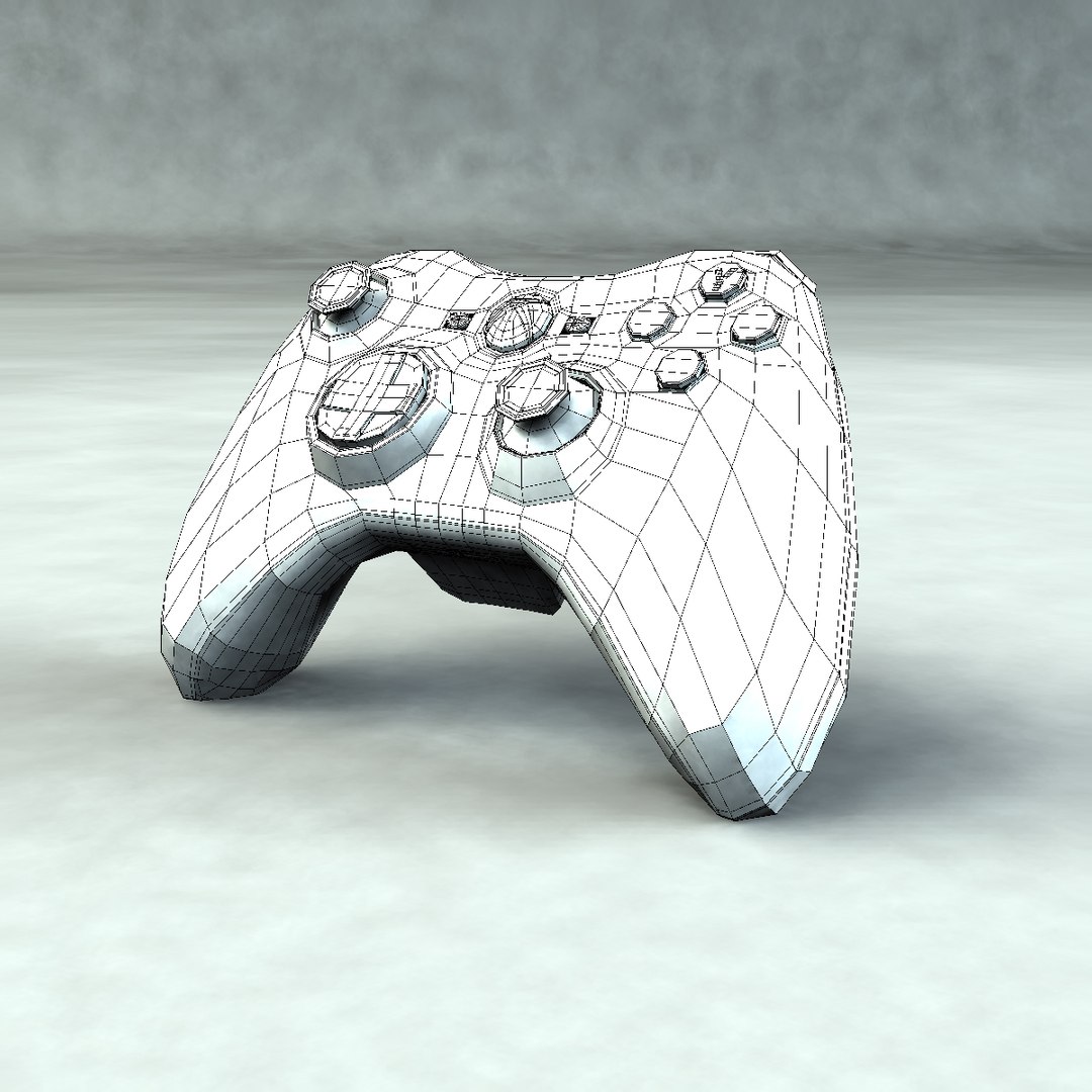 3d Model Xbox 360 Controller